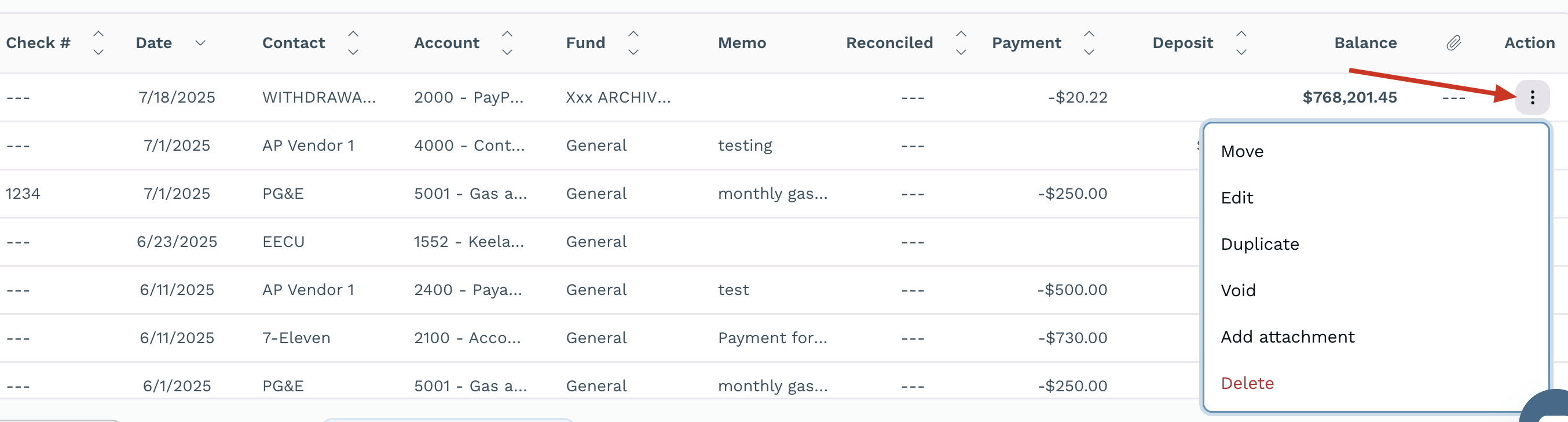 Register Overview – Aplos